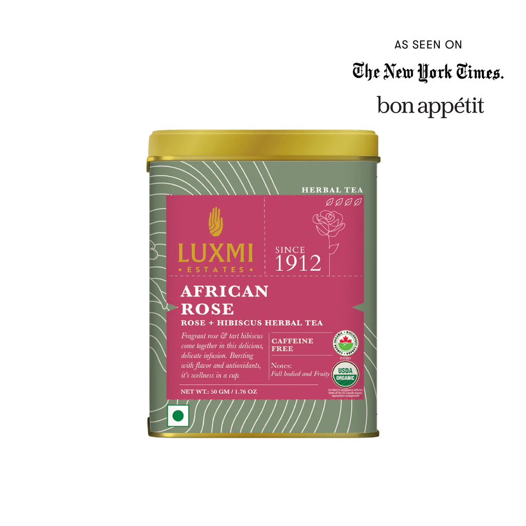 Luxmi Estates - African Rose - Organic Hibiscus Rose Tea - 50gm loose tea