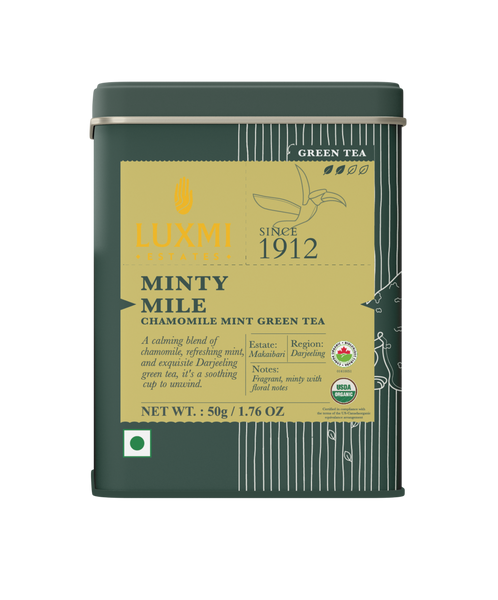 Shop Organic Minty Mile Green Tea - Refreshing Brew – Luxmi Estates